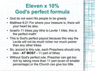 Do Christians Tithe? | ODP