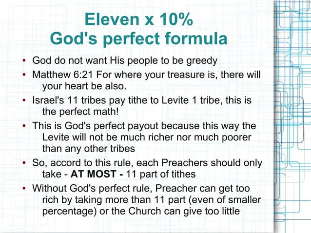 Do Christians Tithe? | PPT