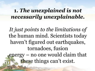 Christian apologetics internal evidence test | PPTX