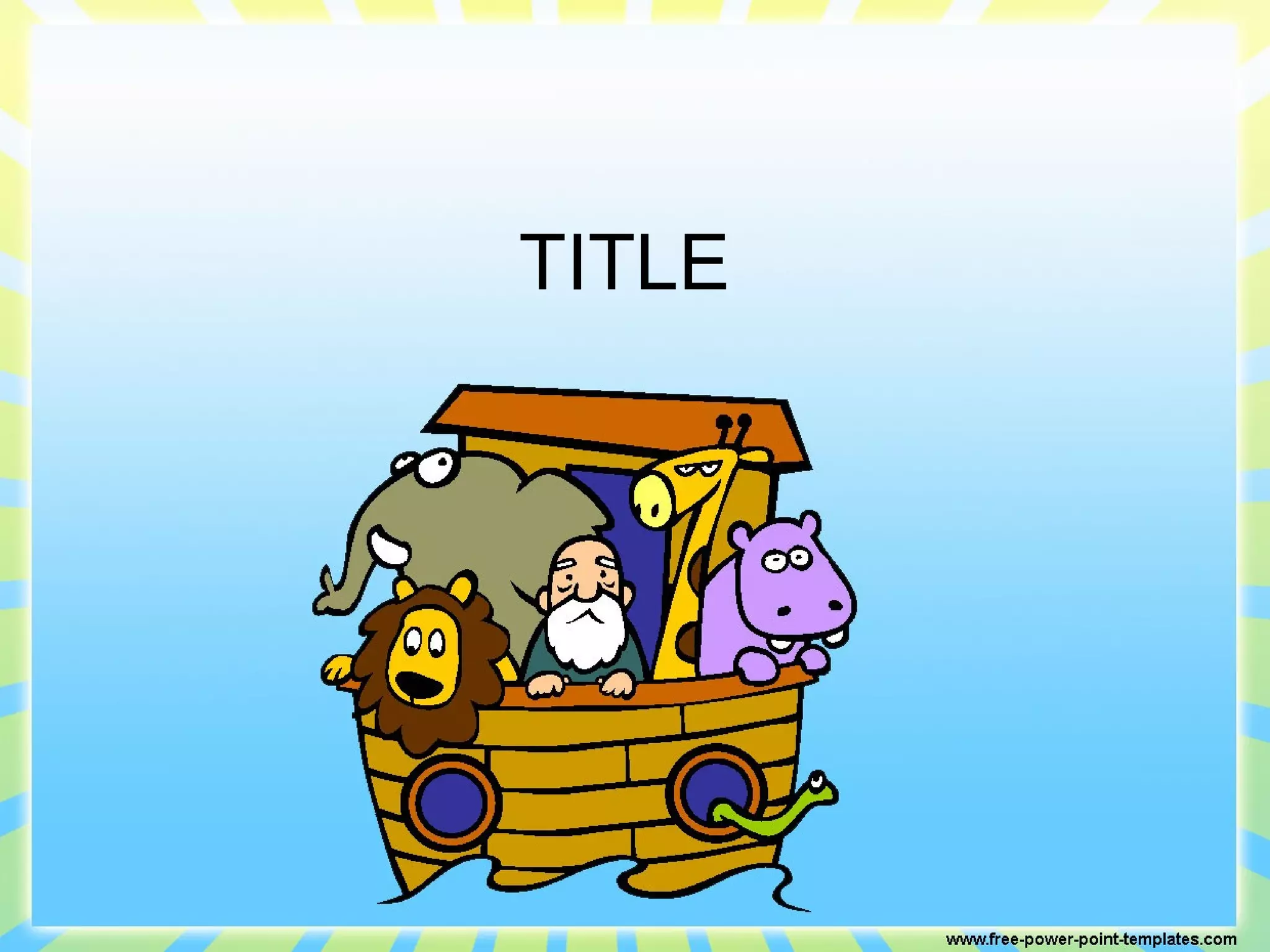 Christian Backgrounds: Powerpoint (PPT) Template Noah's Ark | PPT