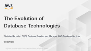 The Evolution of Database Technologies Christian Bandulet | PPT