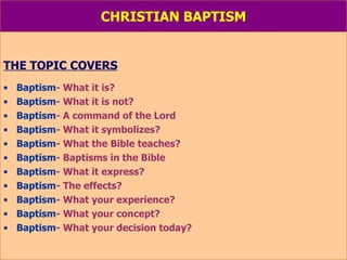 Christian Baptism | PPT