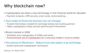 Blockchain, cryptography, and consensus | PDF