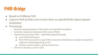 EHRbase, open source openEHR CDR | PPTX
