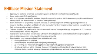 EHRbase, open source openEHR CDR | PPTX