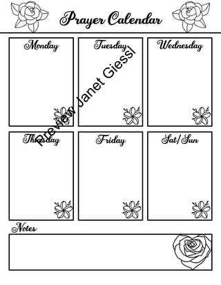 Christian Coloring Prayer Journal Preview | PDF