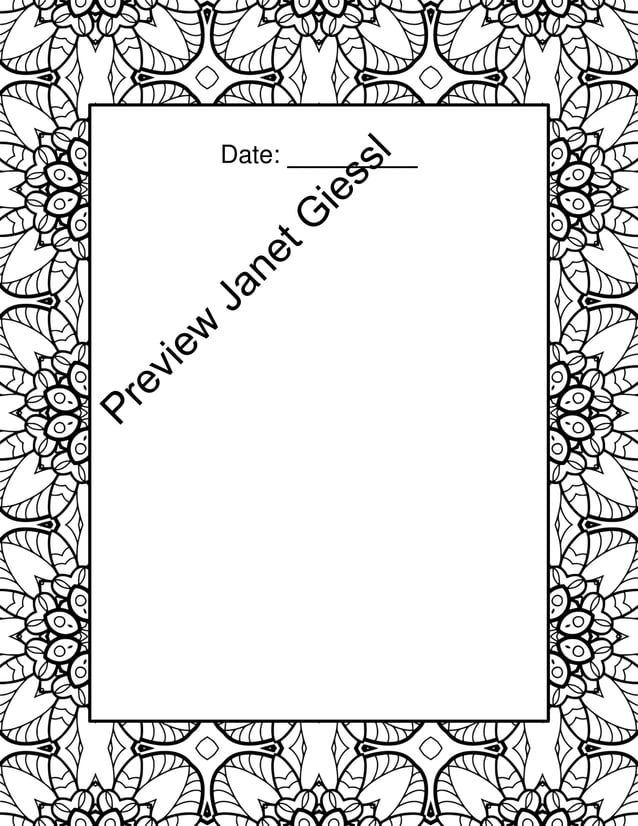 Christian Coloring Prayer Journal Preview