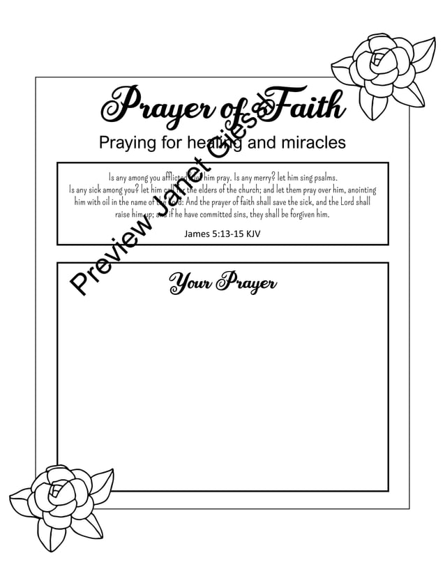 Christian Coloring Prayer Journal Preview