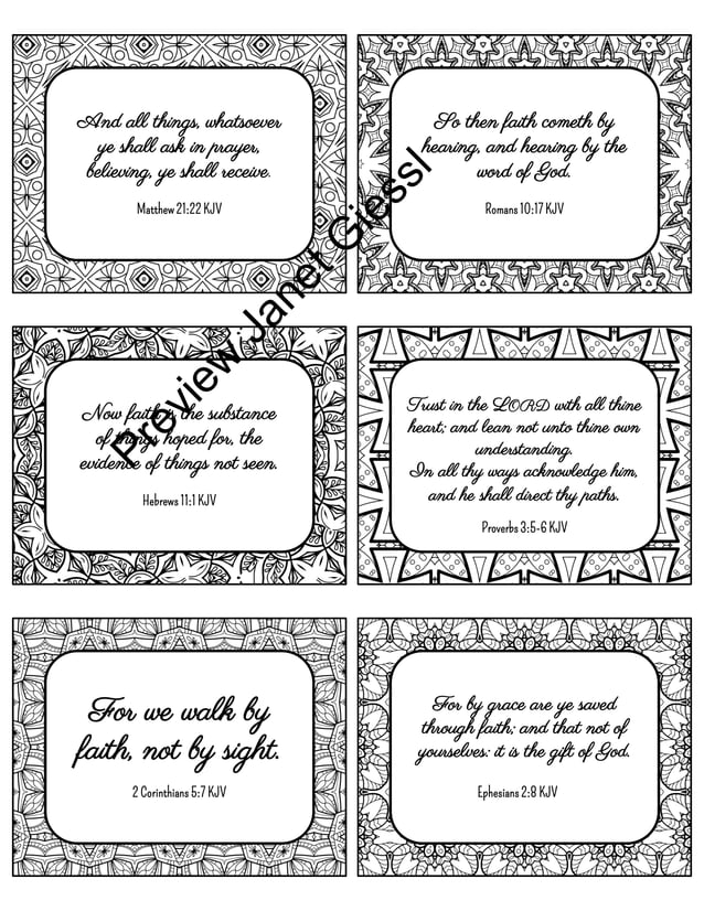 Christian Coloring Prayer Journal Preview