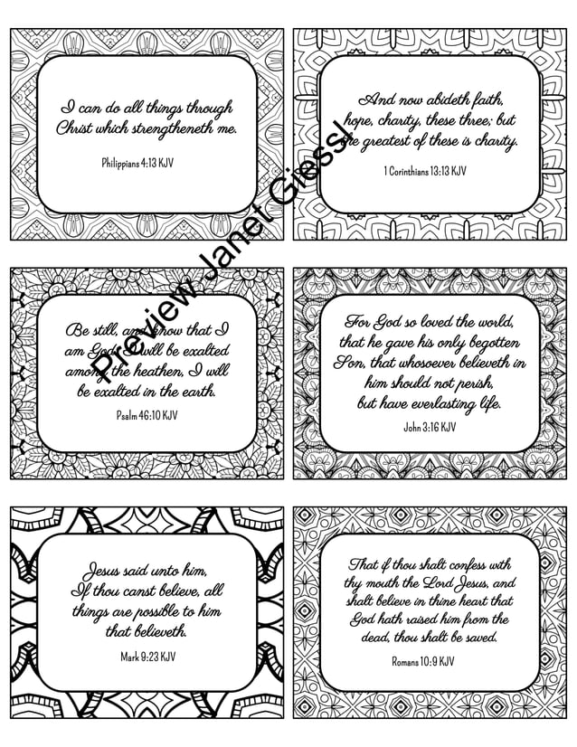 Christian Coloring Prayer Journal Preview