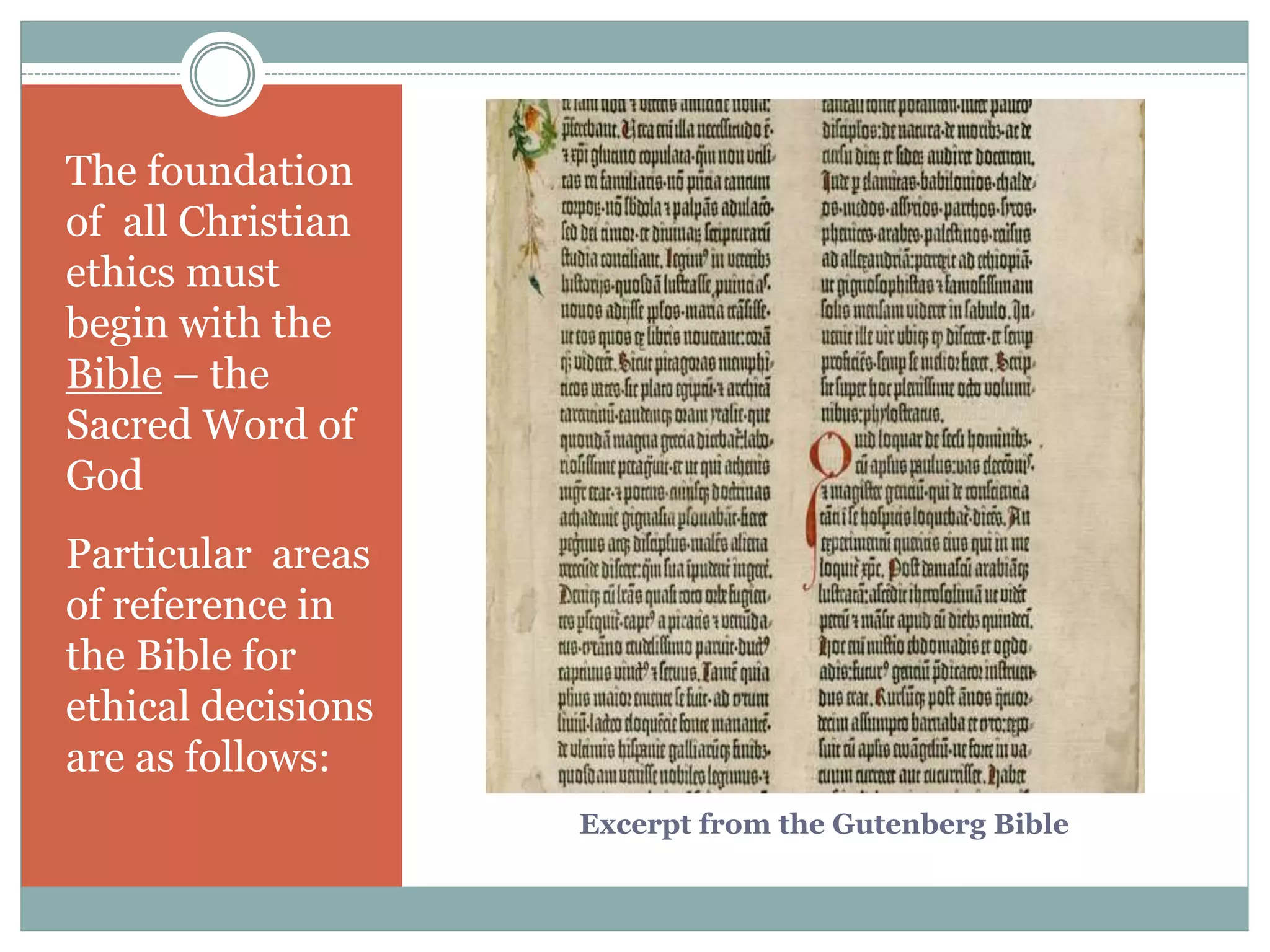 Christian ethics BPC resource | PPT