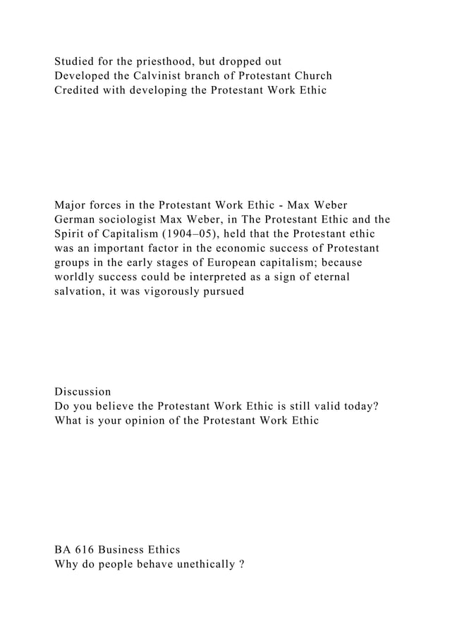 Christian Ethics BA 616 Business Ethics Definiti.docx