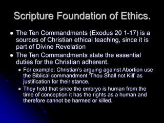 Christian ethics bioethics_hsc MCC resource | PPT