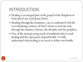Christian faith and healing | PPT