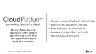 Citrix Day 2013: CloudPlatform & Cloud Portal Business Manager | PPT