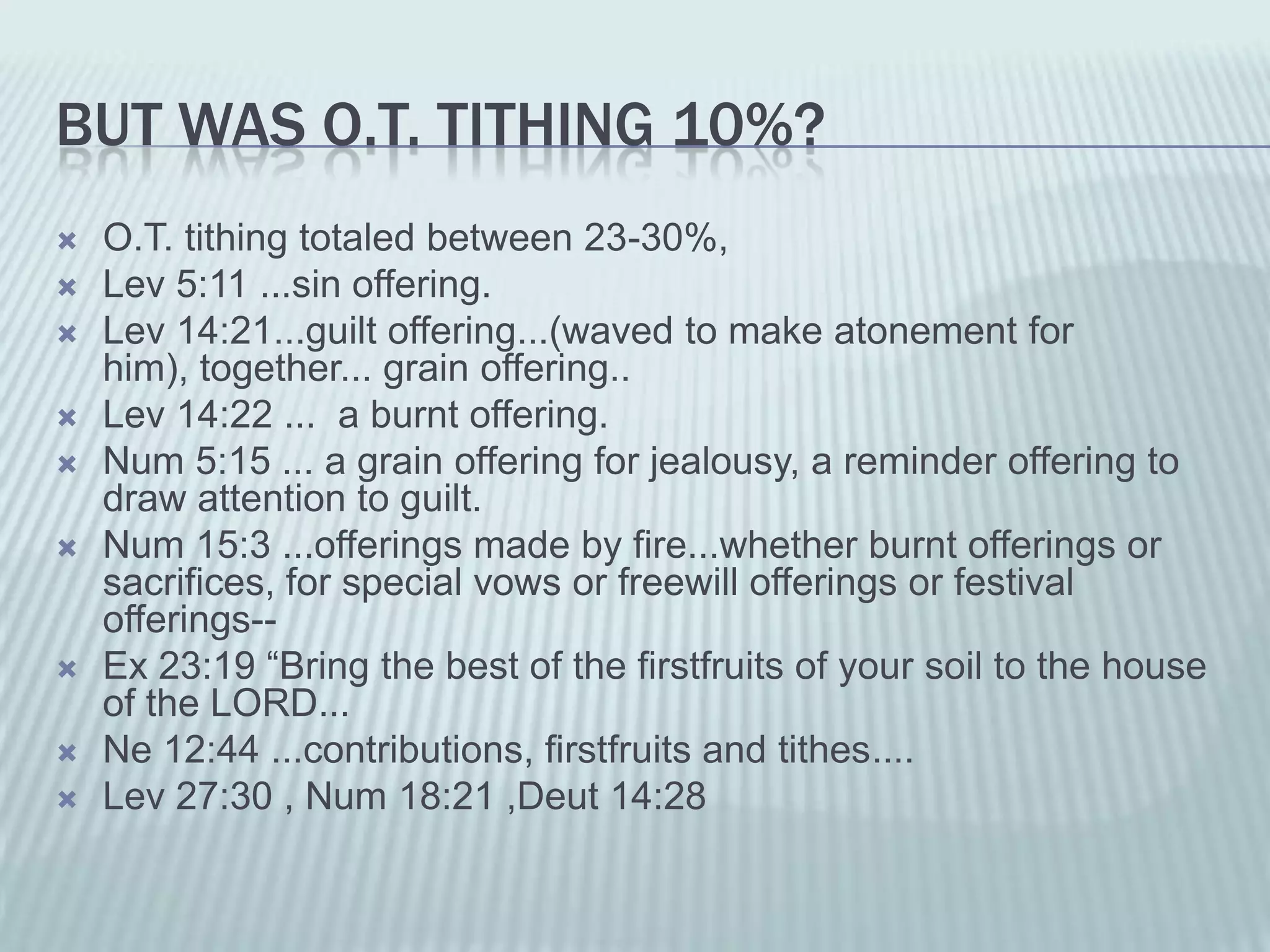 Christian giving, tithing, tithes, tithe, gifts, 2009, ss | PPTX