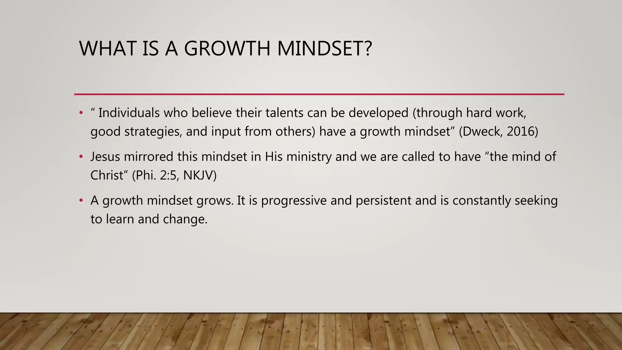 Christian growth mindset | PPTX