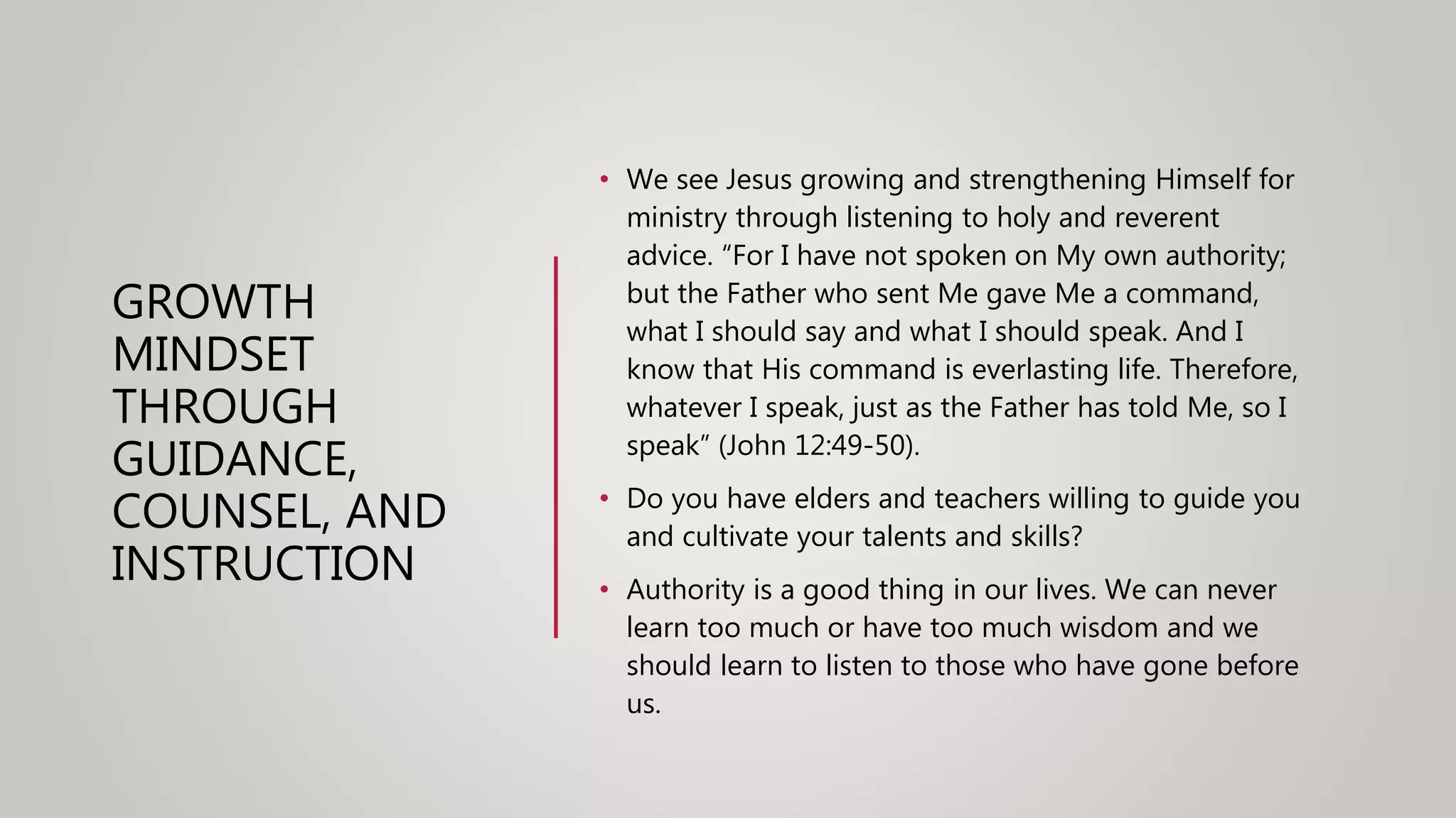 Christian growth mindset | PPTX