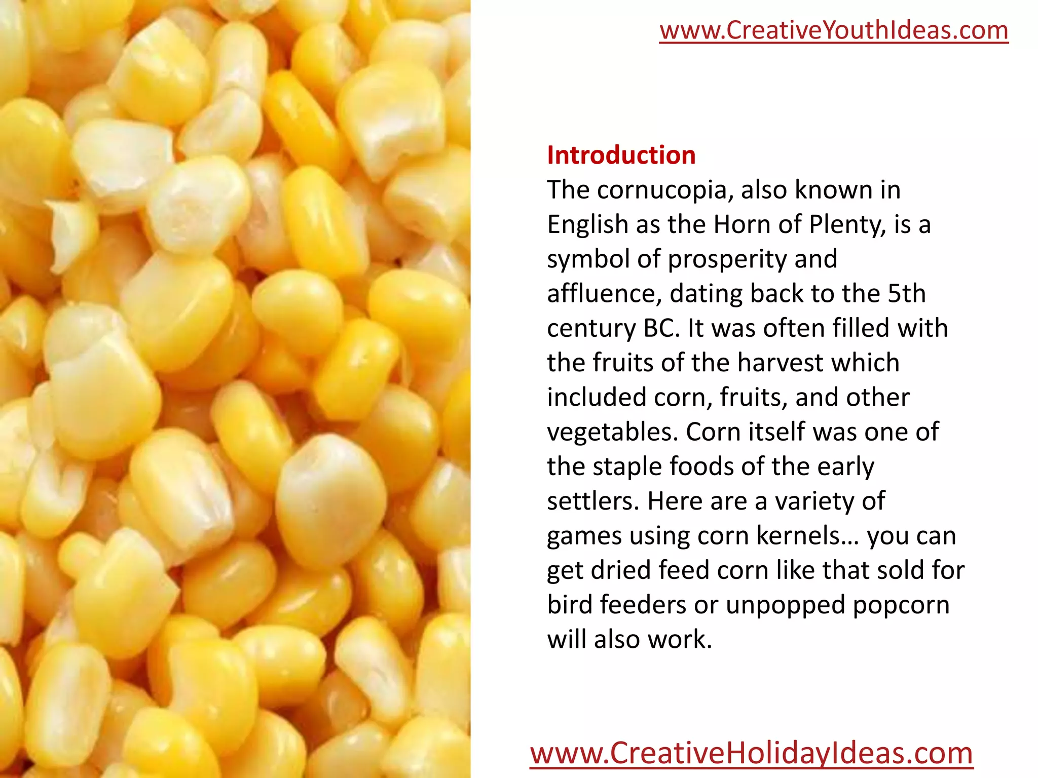 Christian Icebreakers - Kernel Cornucopia | PPTX