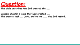 Christianity creation | PPT