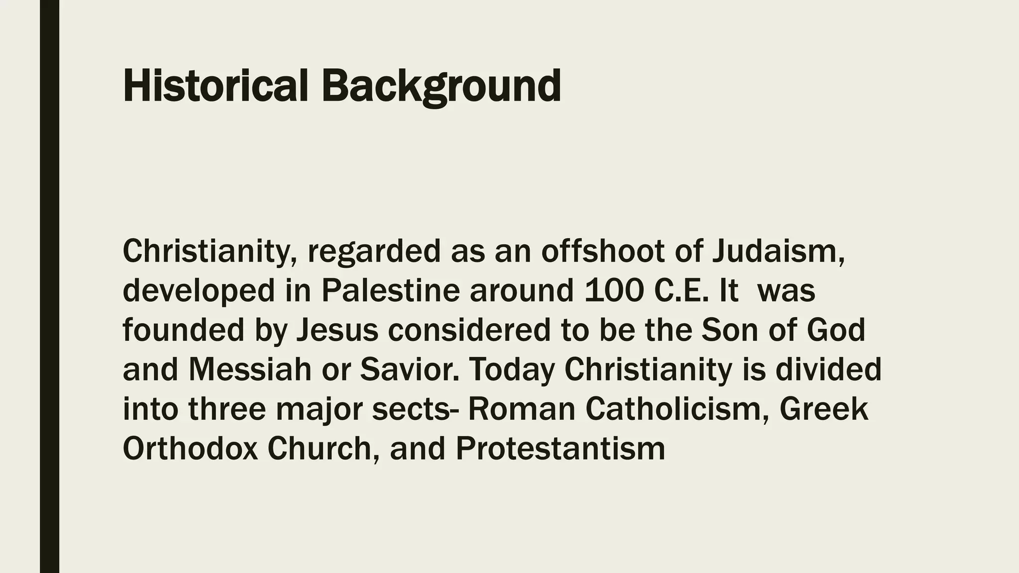 CHRISTIANITY intro to world religions | PPTX