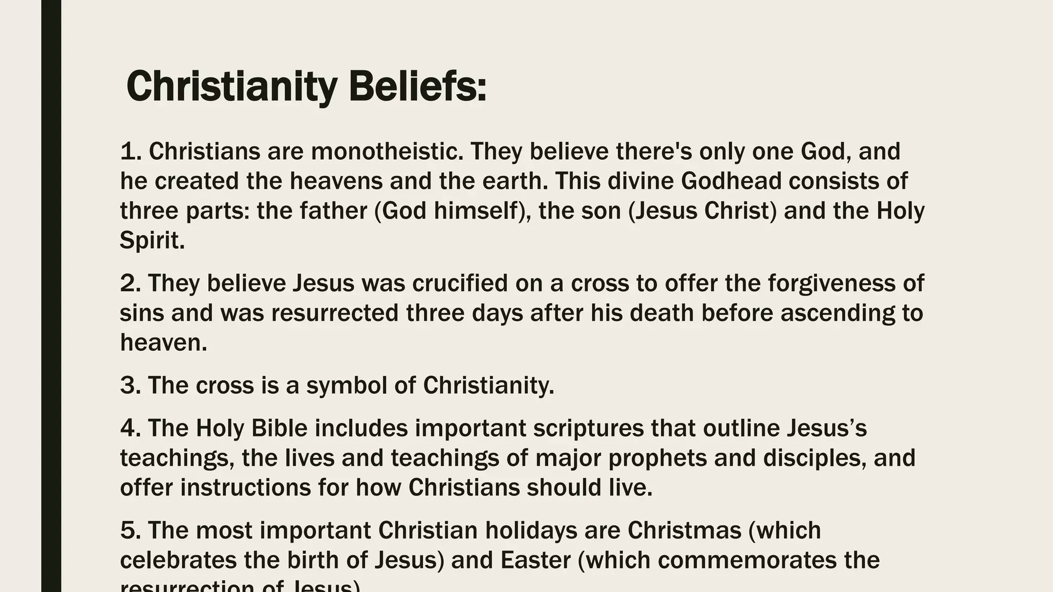 CHRISTIANITY intro to world religions | PPTX