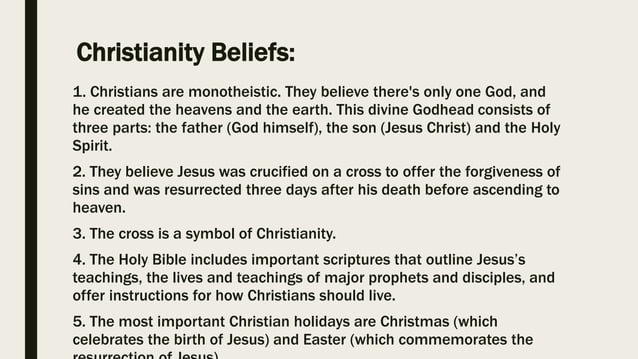 CHRISTIANITY intro to world religions | PPTX