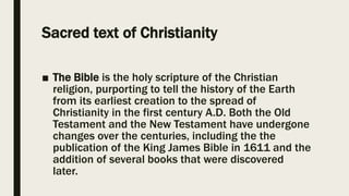 CHRISTIANITY intro to world religions | PPTX