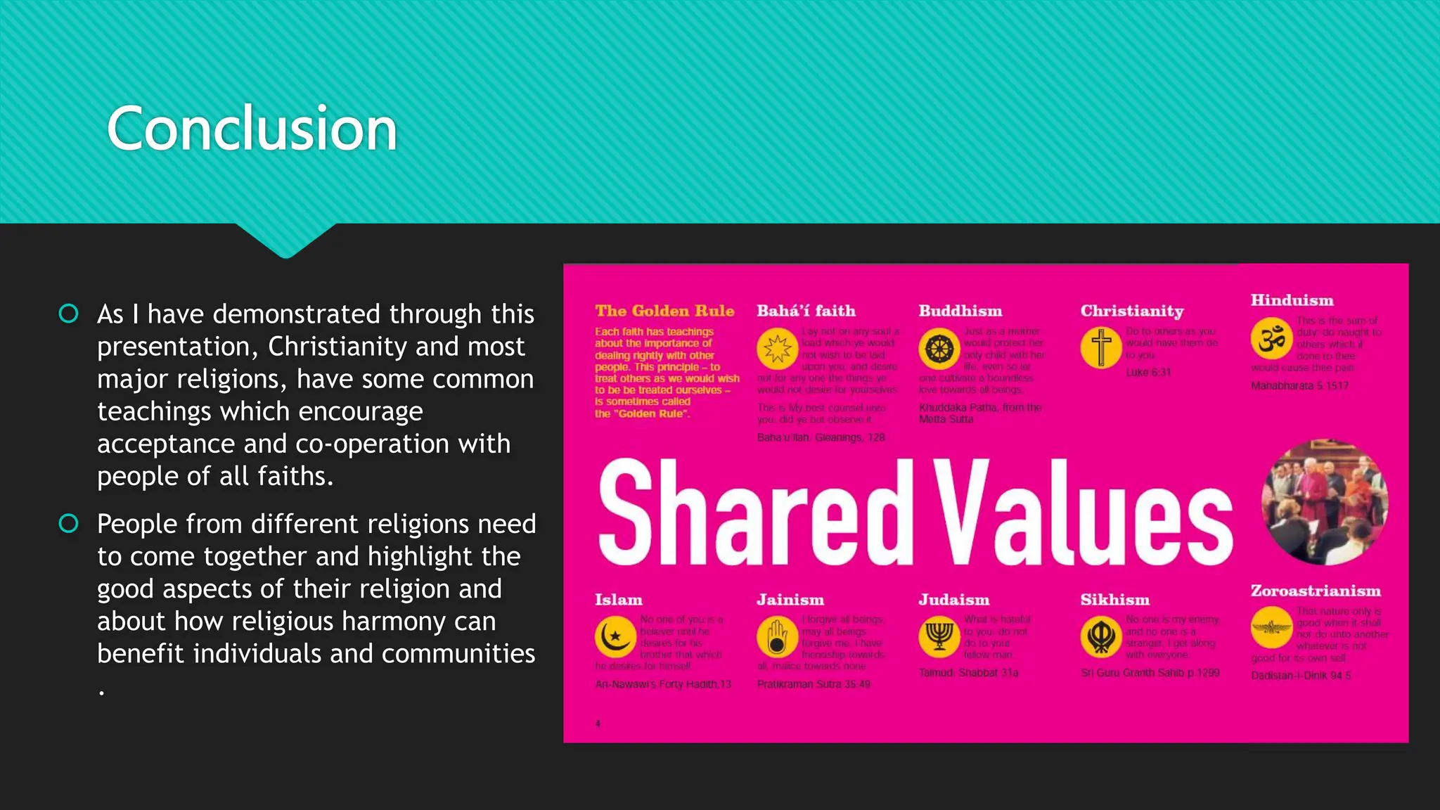 Christianity and Harmony - a presentation about religious acceptance | PPTX