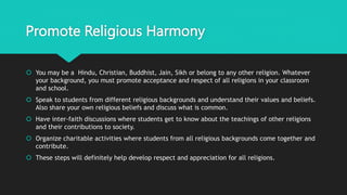 Christianity and Harmony - a presentation about religious acceptance | PPTX