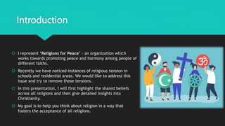 Christianity and Harmony - a presentation about religious acceptance | PPTX