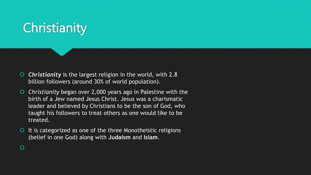 Christianity and Harmony - a presentation about religious acceptance | PPTX