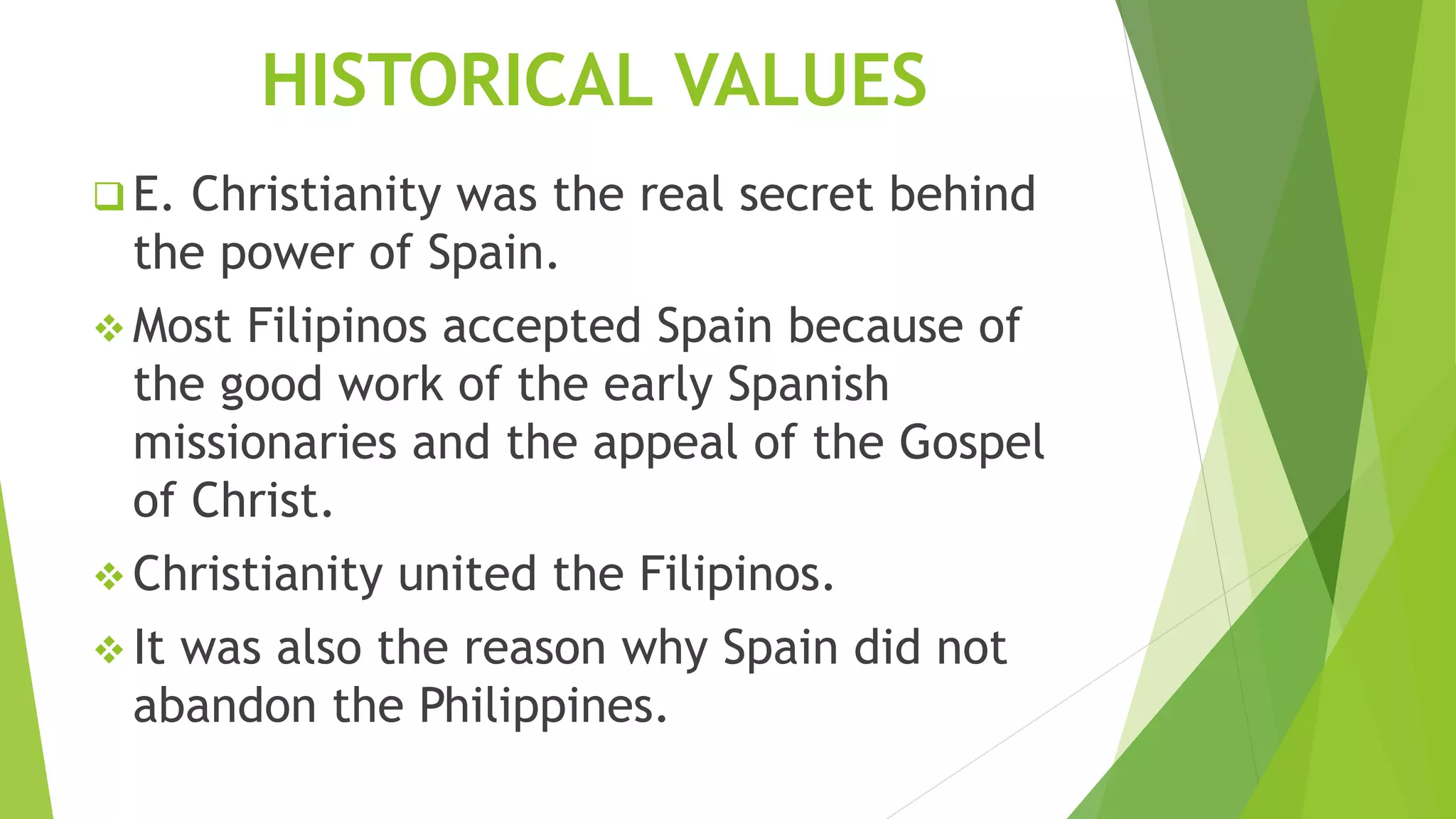 Christianity and spanish colonization today discussion | PPTX