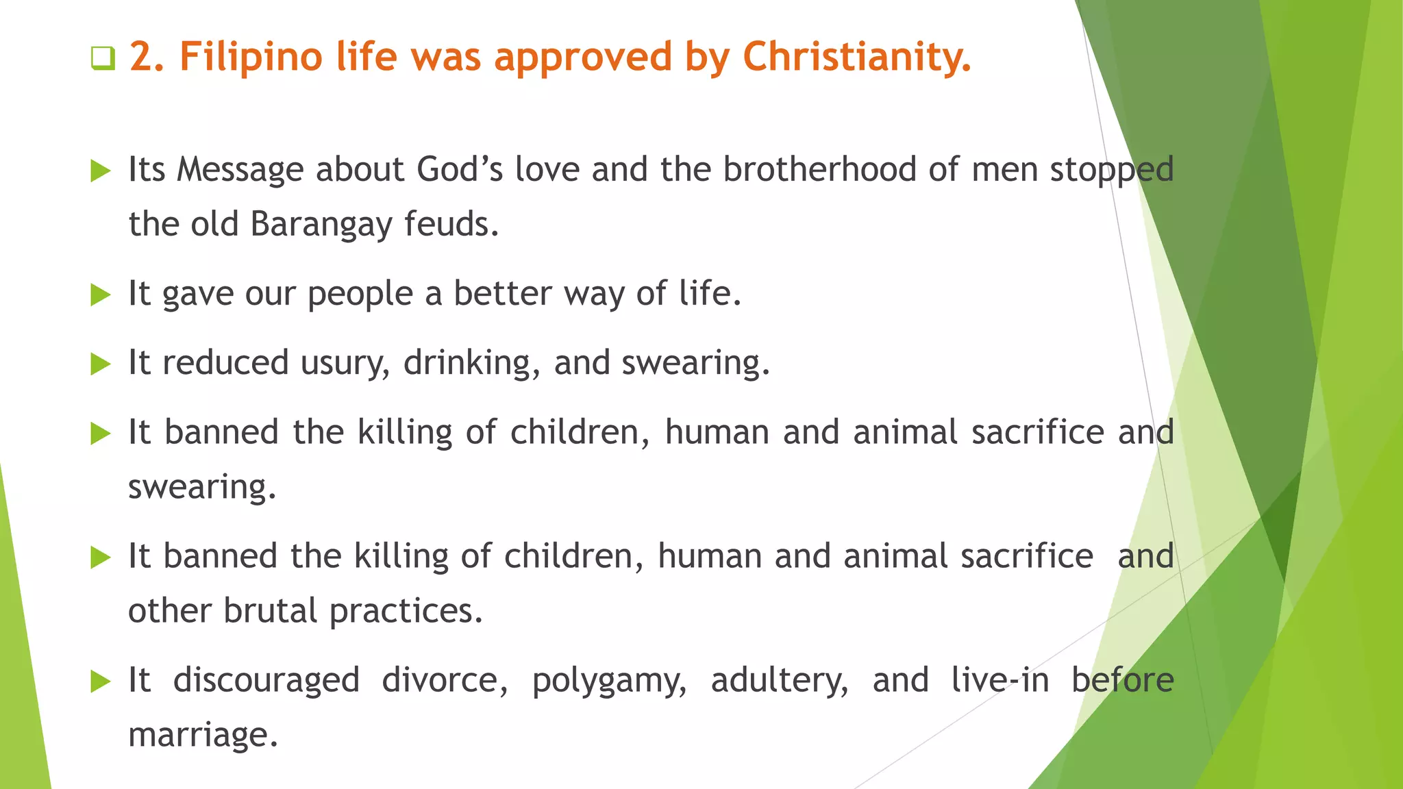 Christianity and spanish colonization today discussion | PPTX