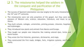 Christianity and spanish colonization today discussion | PPTX