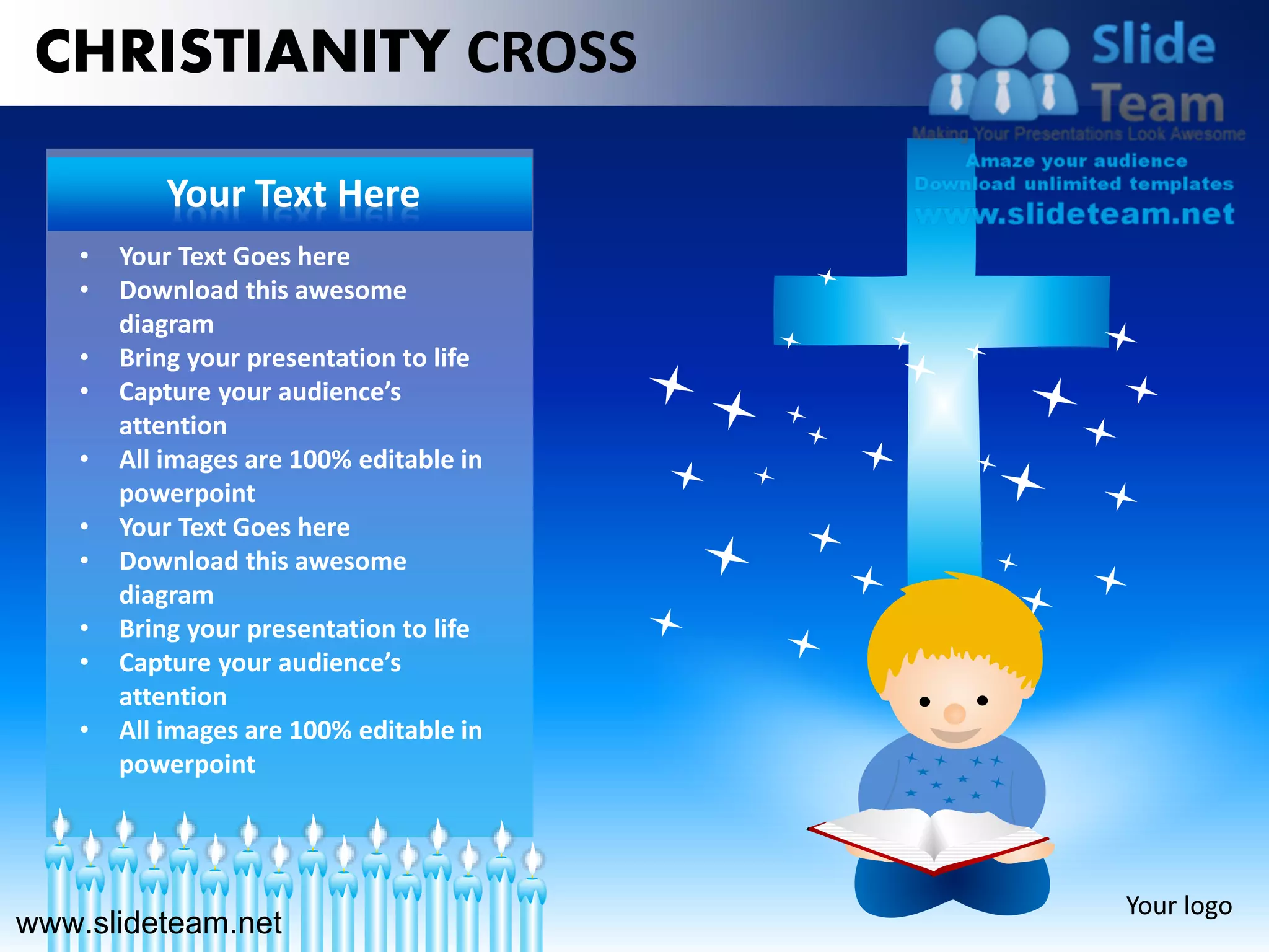 Christianity cross jesus christ powerpoint ppt templates. | PDF
