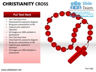 Christianity cross jesus christ powerpoint ppt templates. | PDF