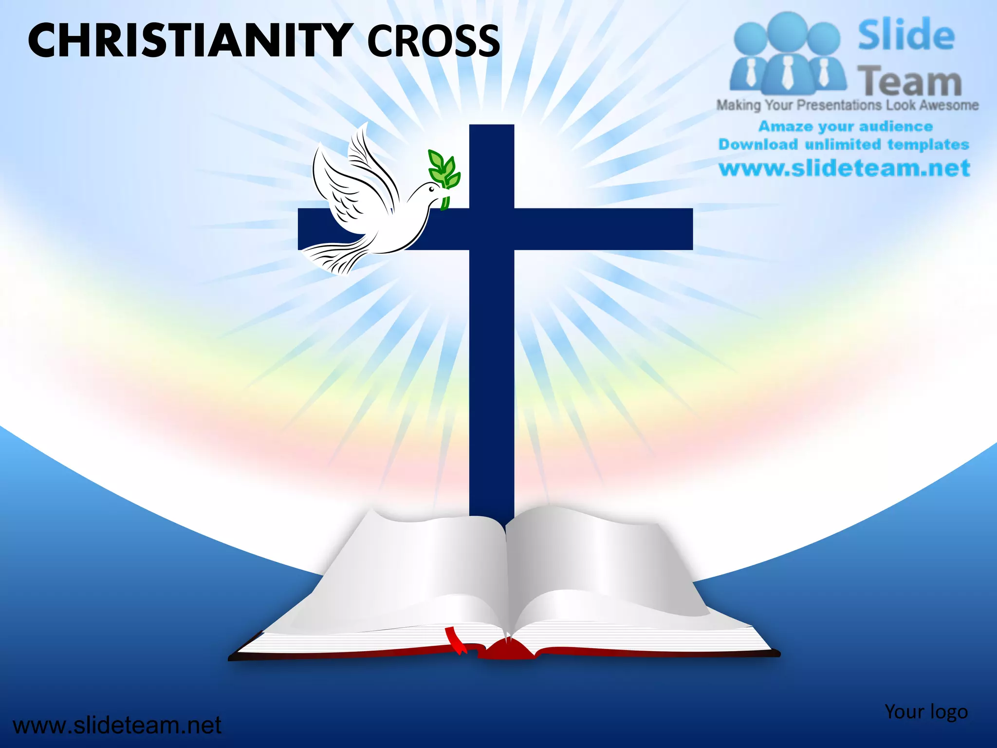 Christianity cross jesus christ powerpoint presentation templates. | PDF