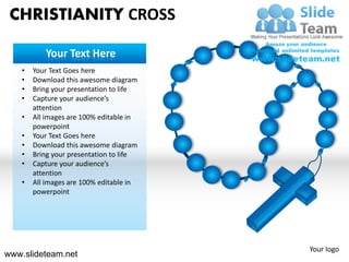 Christianity cross jesus christ powerpoint presentation templates. | PDF