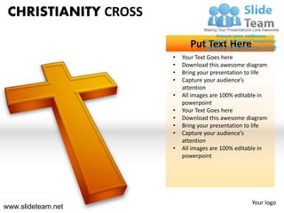 Christianity cross jesus christ powerpoint presentation templates. | PDF