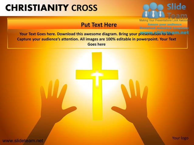 Christianity cross jesus christ powerpoint presentation templates ...