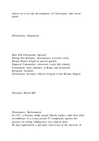 ChristianityHistory, Beliefs, and PeopleChristia | DOCX