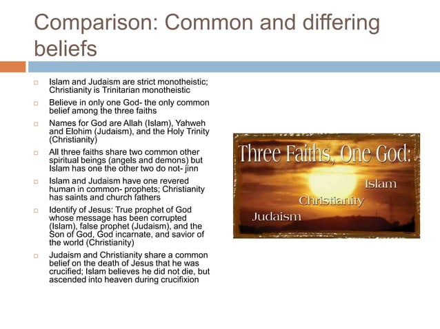 Christianity, Islam, and Judaism | PPTX