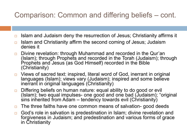 Christianity, Islam, and Judaism | PPTX