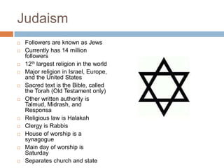 Christianity, Islam, and Judaism | PPTX