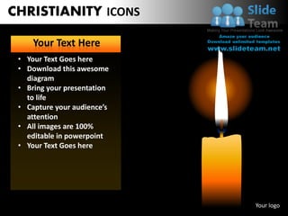 Christianity jesus christ icons powerpoint ppt slides. | PDF ...