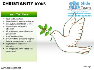 Christianity jesus christ icons powerpoint presentation slides. | PPT