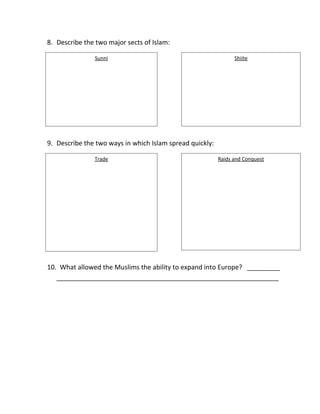 Christianity, judaism, islam note outline | DOC