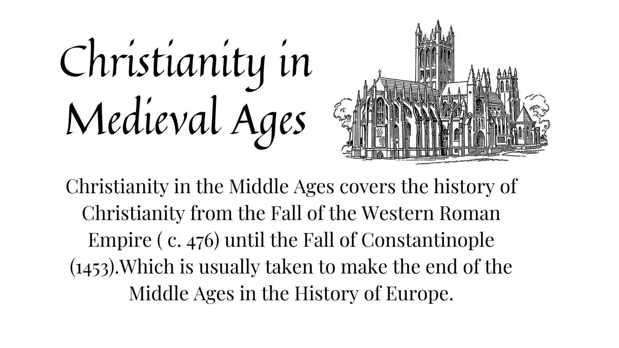 Christianity & monasticism in medieval ages | PPTX