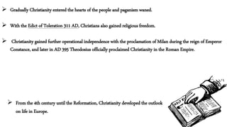 Christianity & monasticism in medieval ages | PPTX